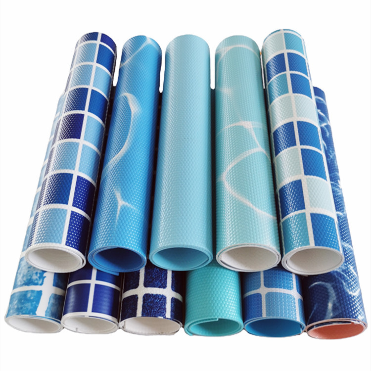 Swimming pool waterproofing membrane, 1.5mm, PVC, blue mosaic PVC ...